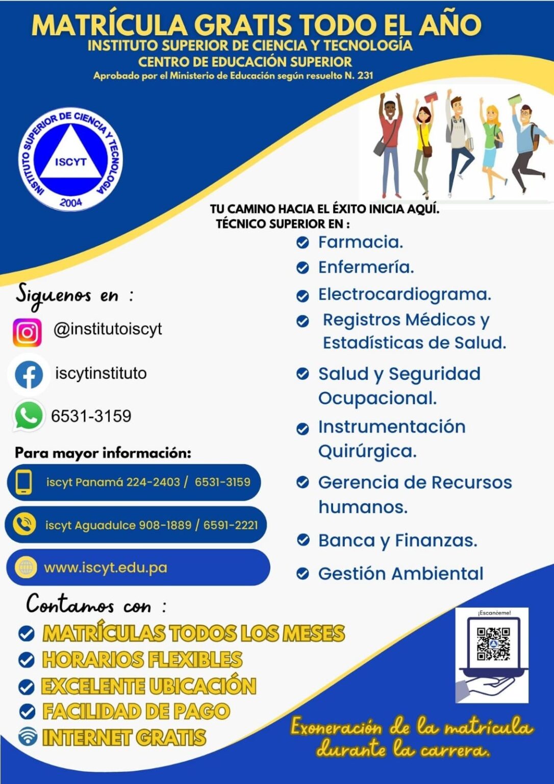 Admisión - INSTITUTO SUPERIOR DE CIENCIA Y TECNOLOGÍA